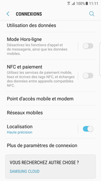 Comment activer et désactiver litinérance et les services de données