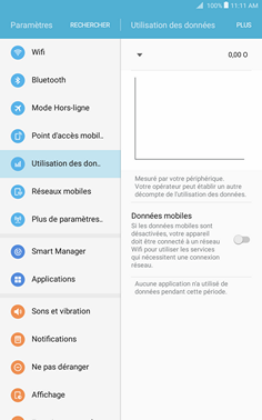 Comment activer et désactiver litinérance et les services de données