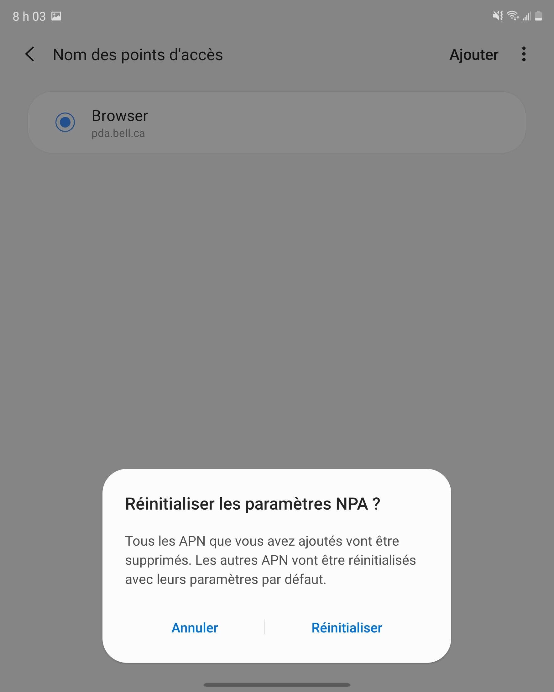 Comment réinitialiser les paramètres du nom de point d'accès (APN) de ...